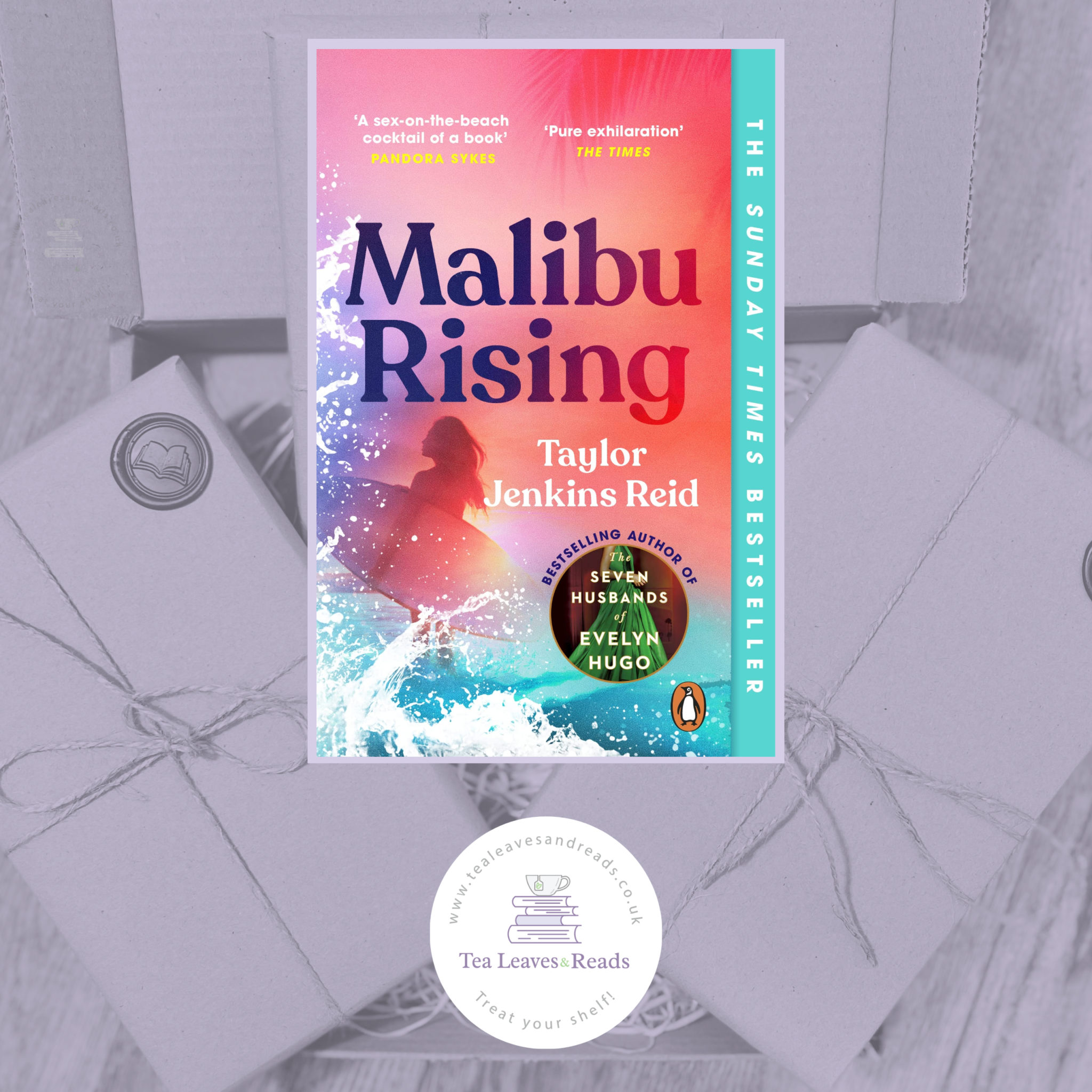 Malibu Rising by Taylor Jenkins Reid - Tea Leaves & Reads