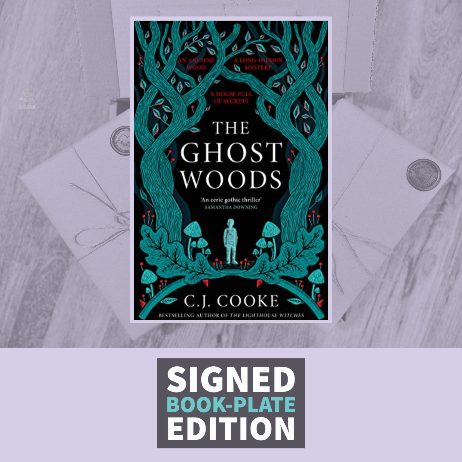 The Ghost Woods by C.J. Cooke (Signed Bookplate) - Tea Leaves & Reads