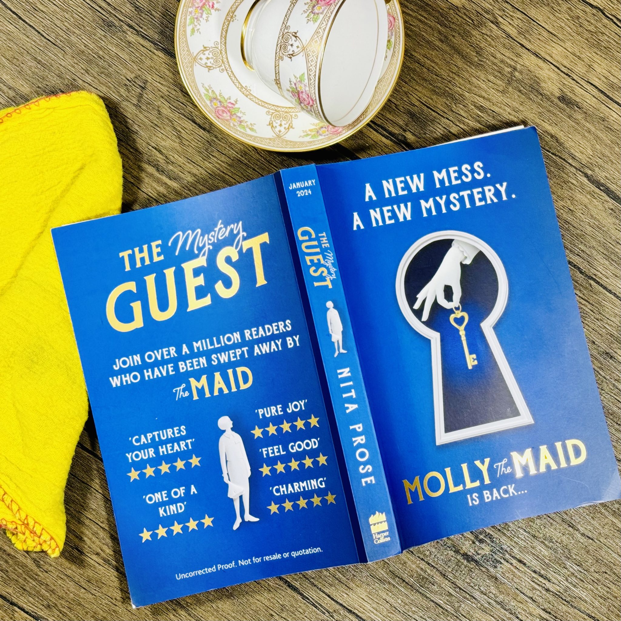 The Mystery Guest by Nita Prose - Tea Leaves & Reads