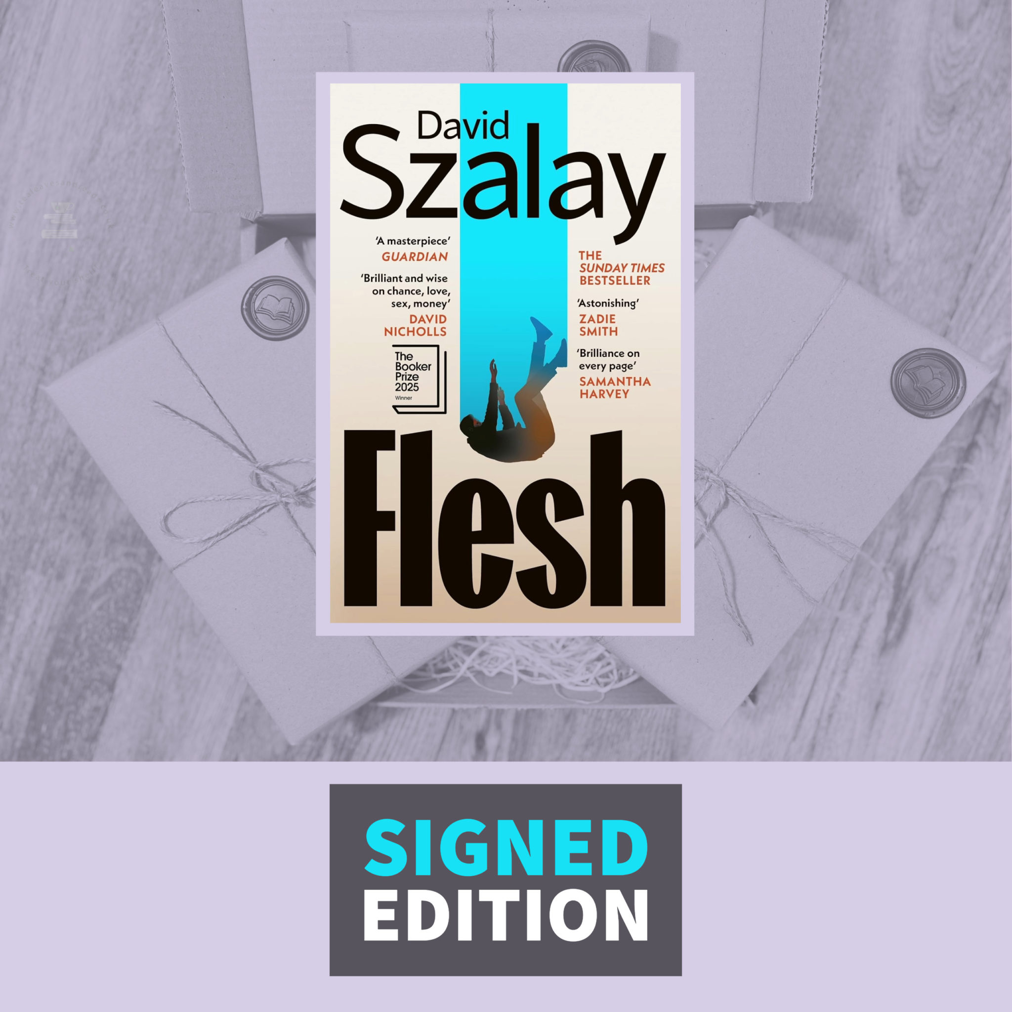 Flesh by David Szalay (Signed by the Author) - Tea Leaves & Reads