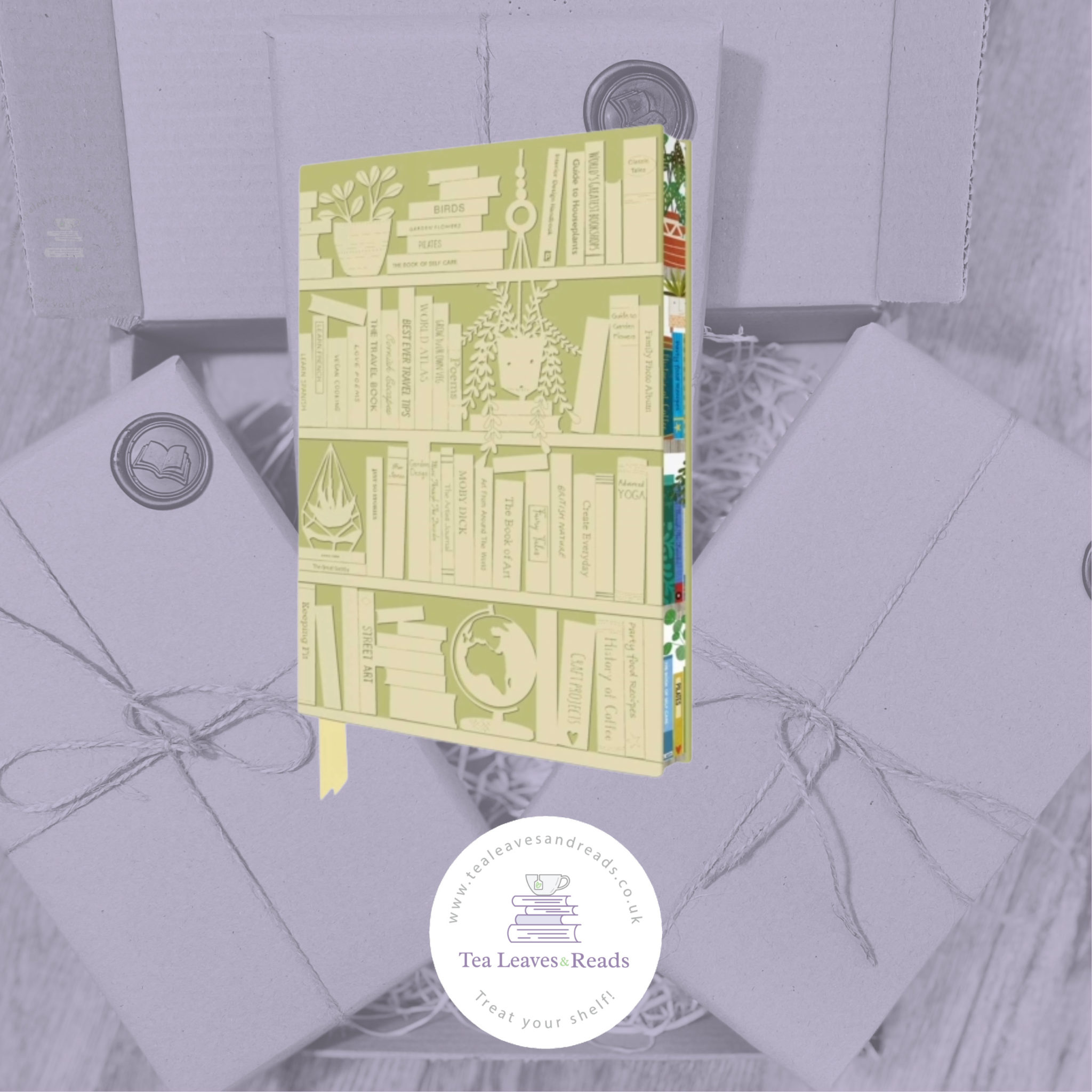 Georgia Breeze Bookshelves Artisan Art Notebook - Lined (Flame Tree ...