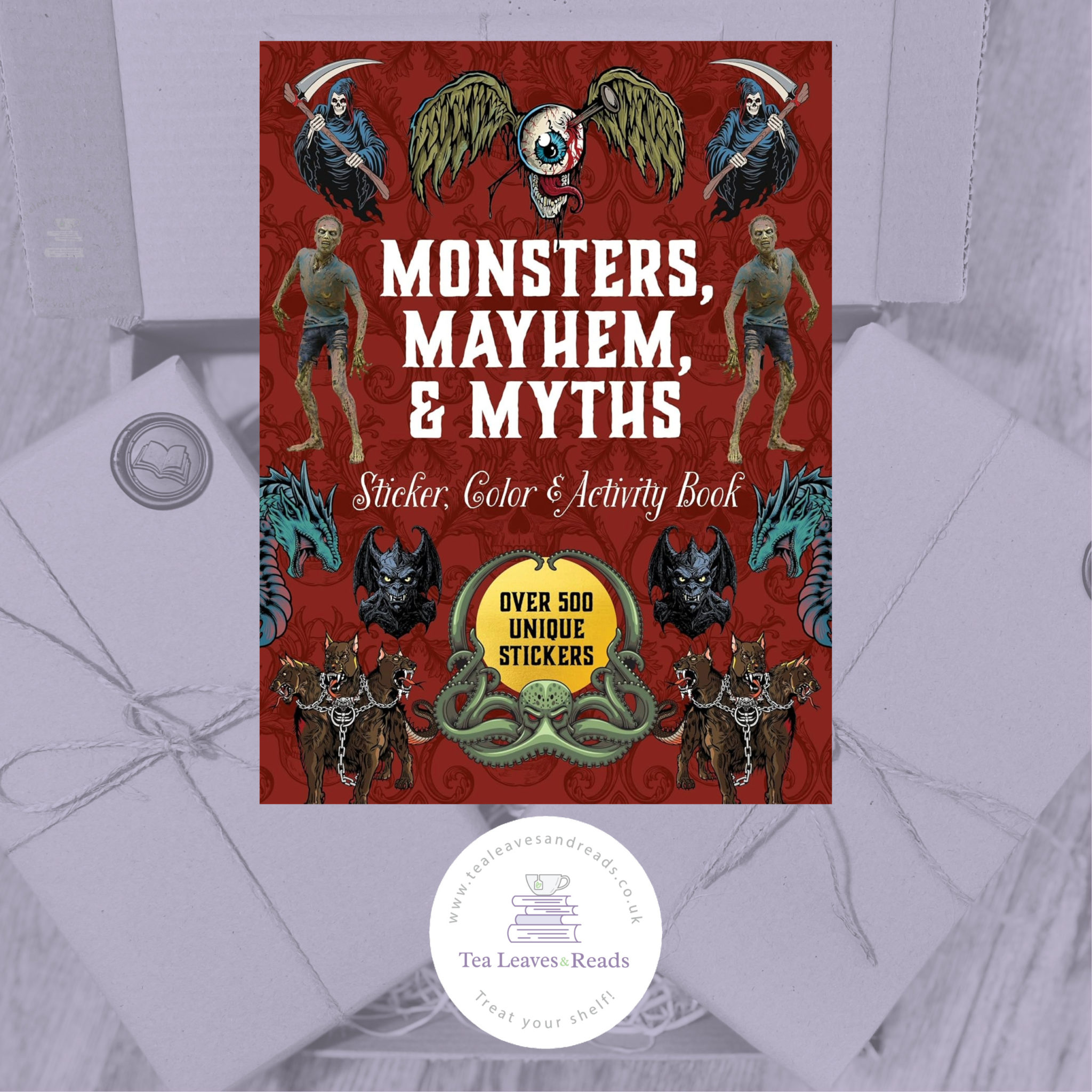 Monsters, Mayhem & Myths: Sticker Color & Activity Book - Over 500 ...